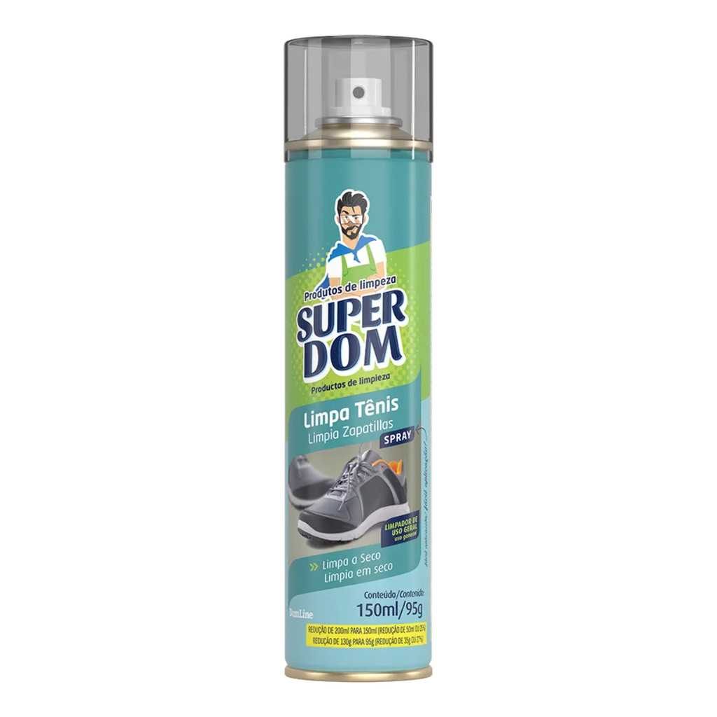 Limpa Tênis Spray 150ml/95g Super Dom Domline | Shopee Brasil