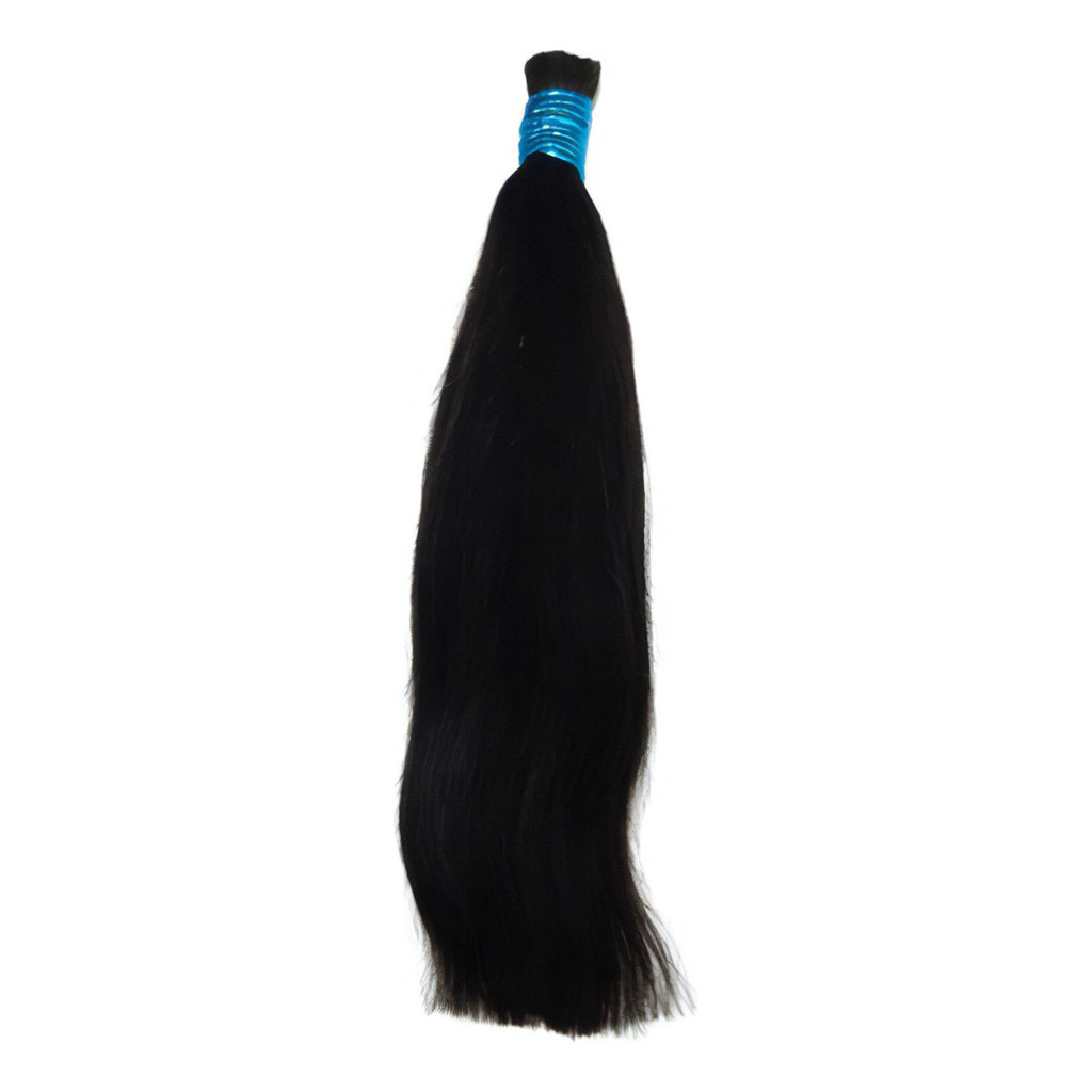 Cabelo Humano Liso Natural 70 cm 100 g Cor Castanho | Shopee Brasil