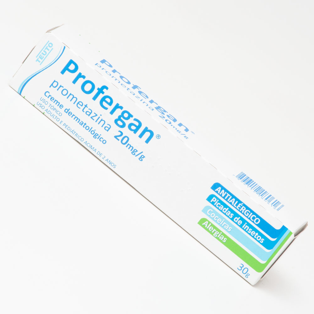 Profergan Cloridrato de Prometazina 20mg/g Creme Dermatológico 30g ...