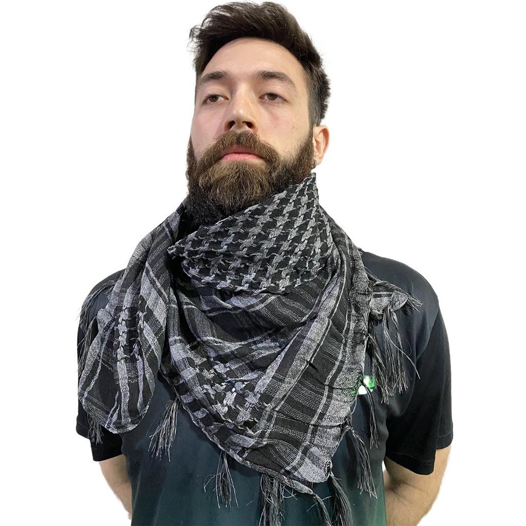 Lenço Tático Militar Shemagh Cotton 110x110cm Titanium - Virtus ...