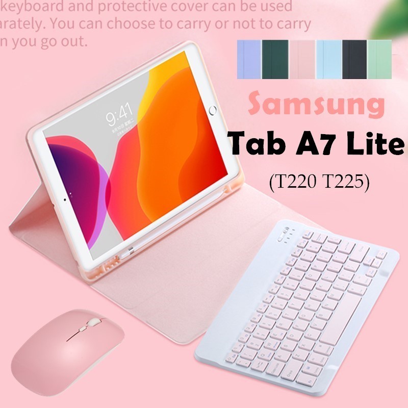 Para Samsung Galaxy Tab A7 Lite 8.7 SM-T220 T225 Teclado Bluetooth ...