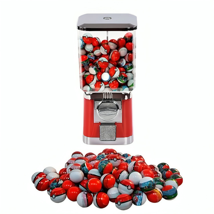 Kit 50 Pokebolas Capsulas Lacrada Com 1 Miniatura Pokémon Surpresa ...