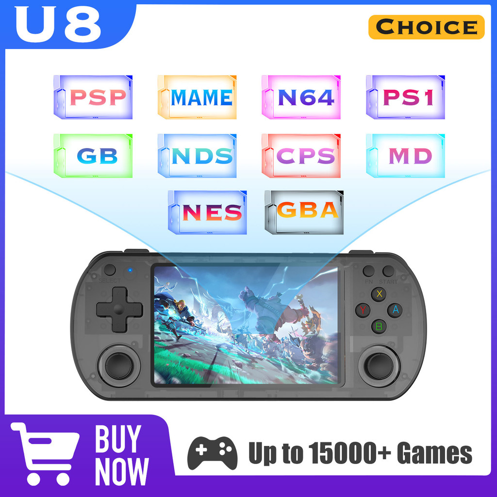 128G U8 Retro Handheld Console De Videogame Sistema Linux 4.0 Polegada ...