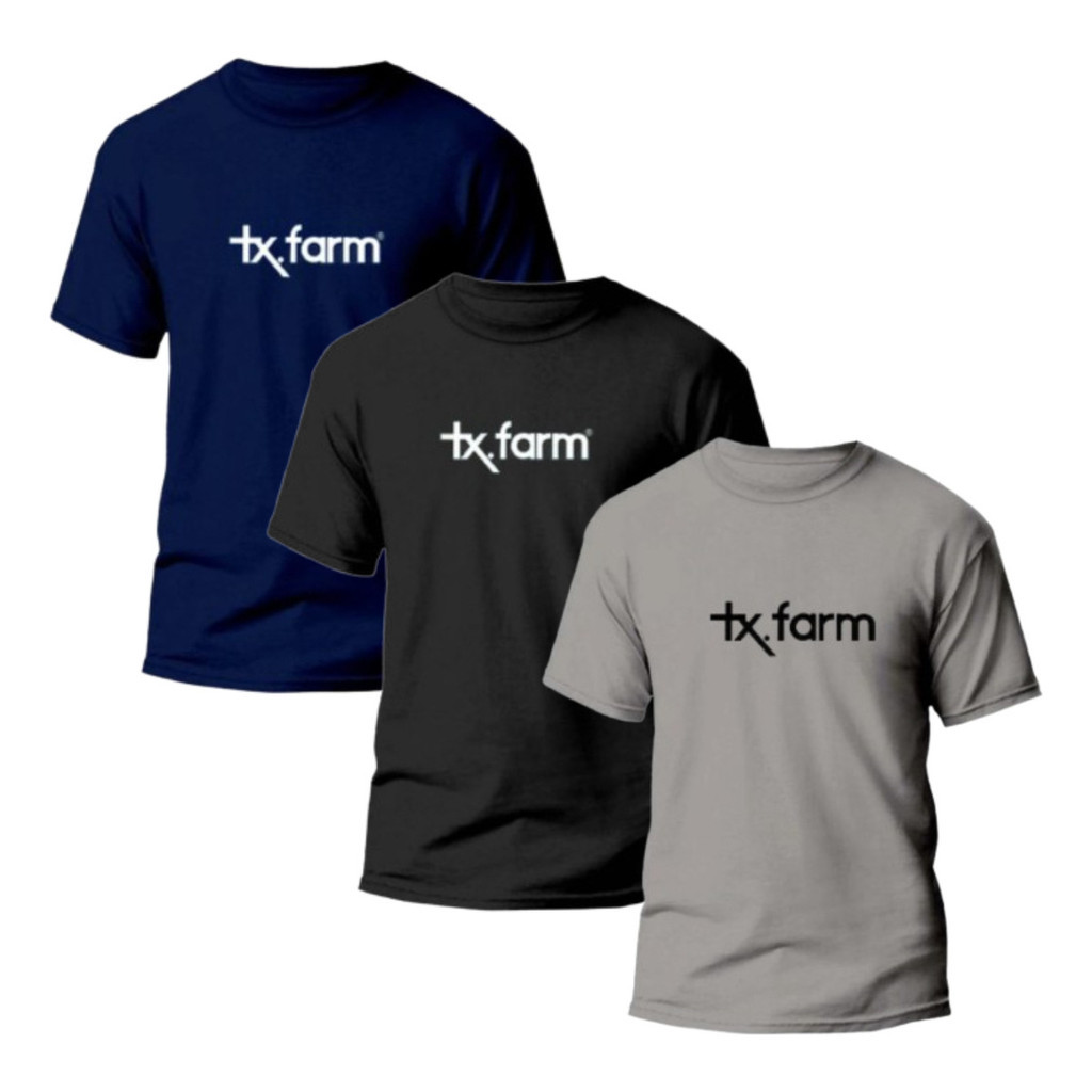 Kit 3 Camisas Tx.farm Masculina 100% Algodão | Shopee Brasil