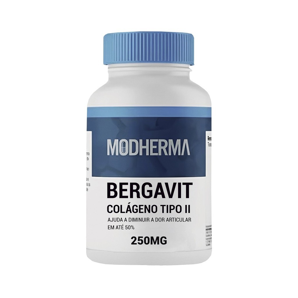 Bergavit 250mg Colágeno Tipo 2 Modherma | Shopee Brasil