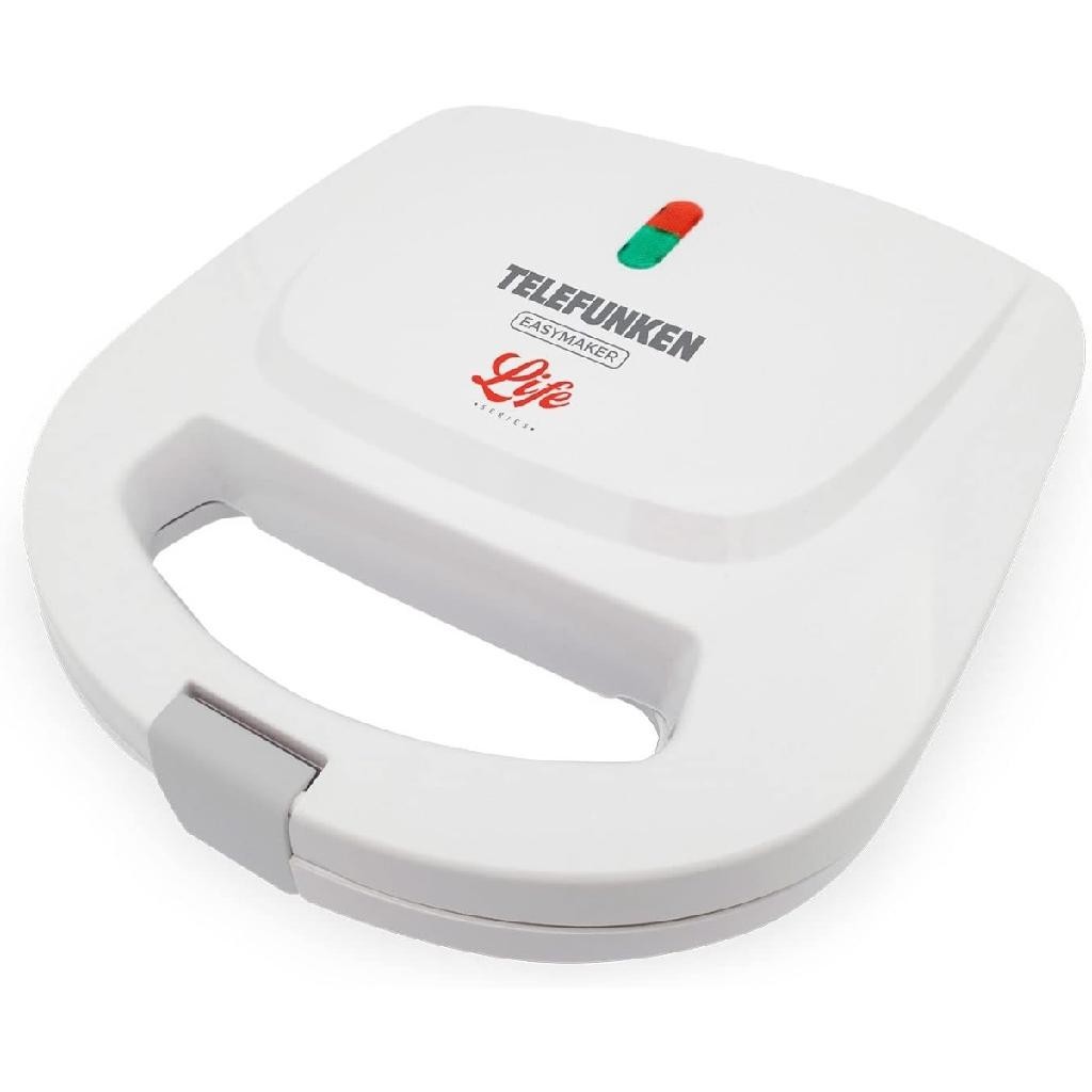 Sanduicheira Grill Branca Easymaker Telefuken | Shopee Brasil