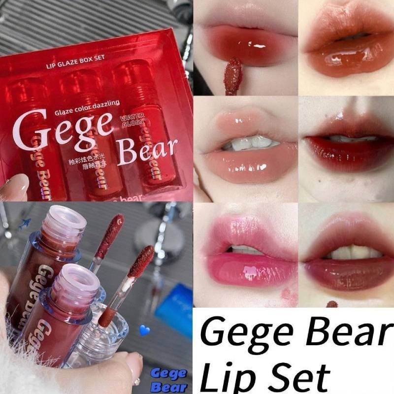 Gege Bear 3pcs/Set Velvet Matte Lip Tint Lama Labial Hidratante Batom ...