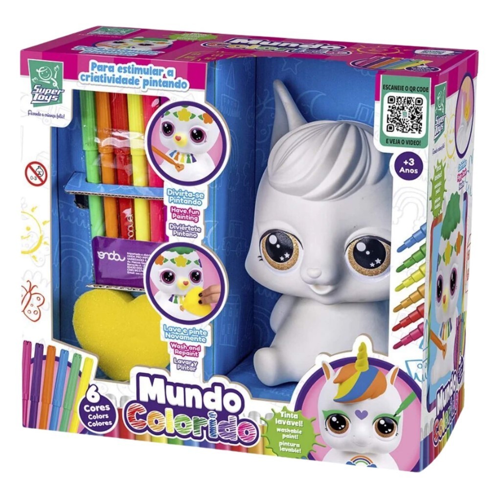 Brinquedo Infantil Mundo Colorido Raposa para Pintar Super Toys - 569 ...