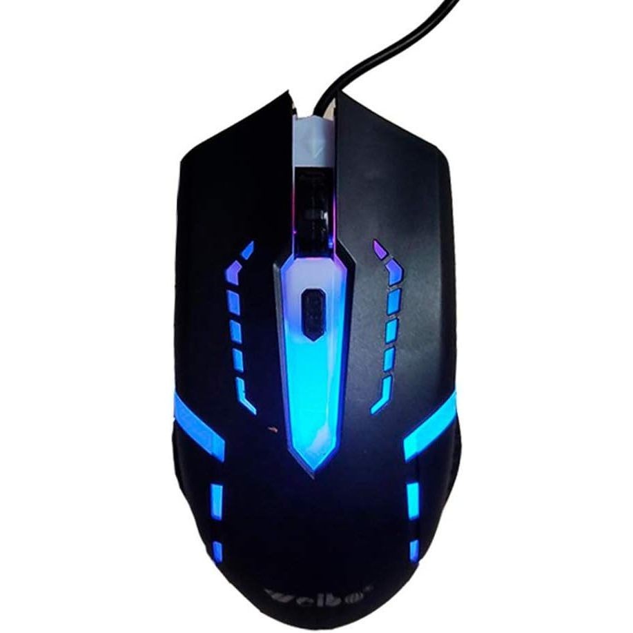 Mouse Gamer com fio Rgb Led 3200 Dpi Ergonômico Usb Weibo M 39 luzes RGB | Shopee Brasil