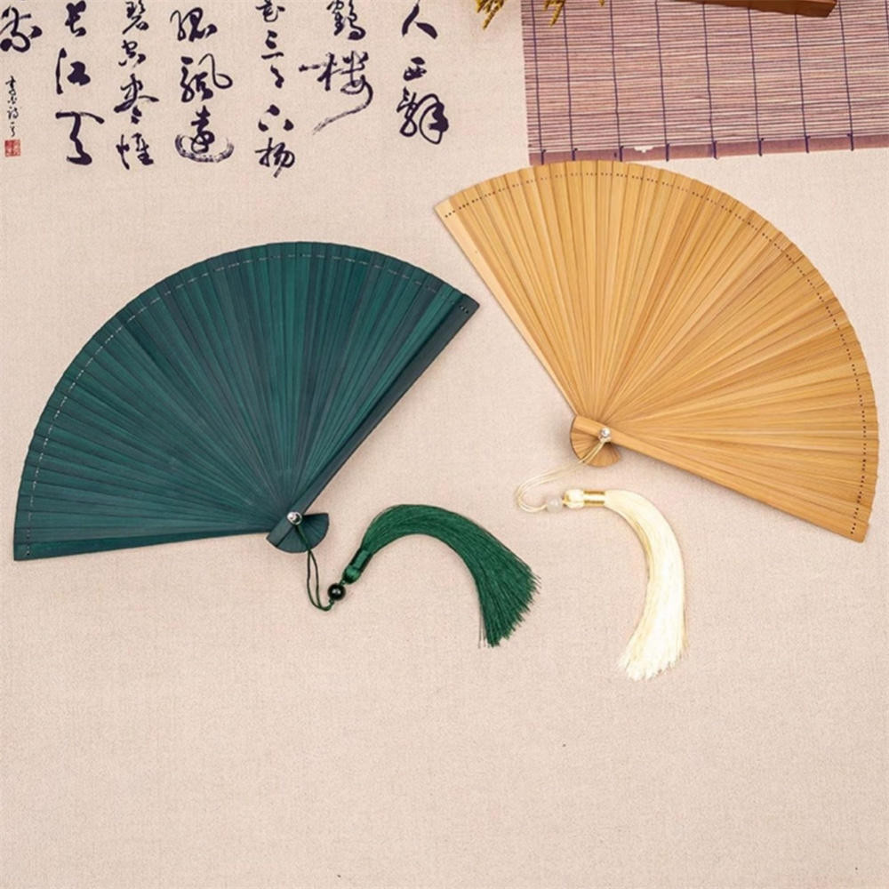 Leque Dobrável De Bambu Clássico Estilo Chinês , Leques Artesanais ...