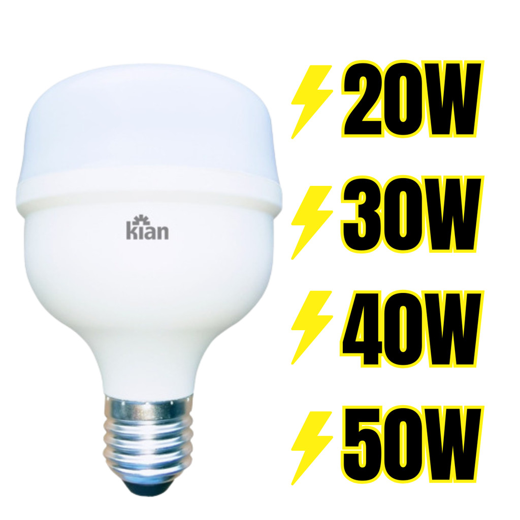 Lampada LED Globe 20w 30w 40w 50w Alta Potencia Luz Branca Fria Luz Amarela Branca Morna ...