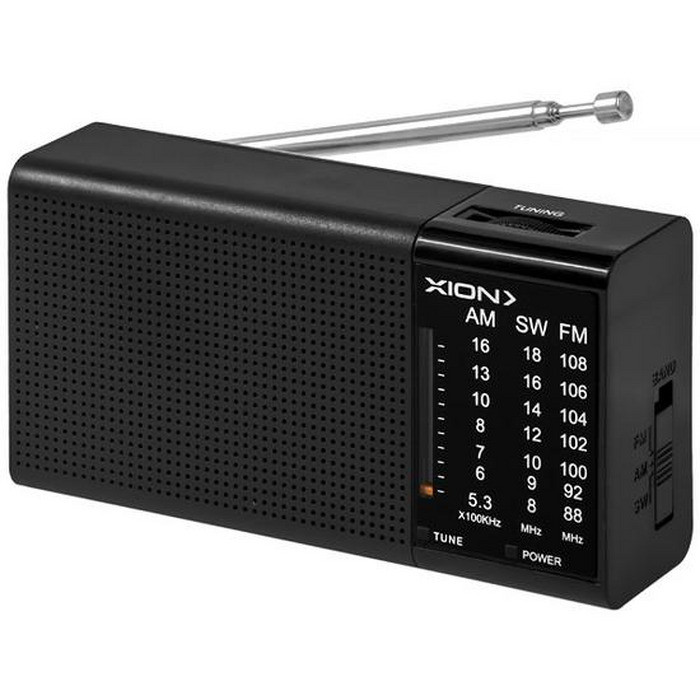 RADIO PORTATIL AM FM PRETO XION XI-RA12PT | Shopee Brasil