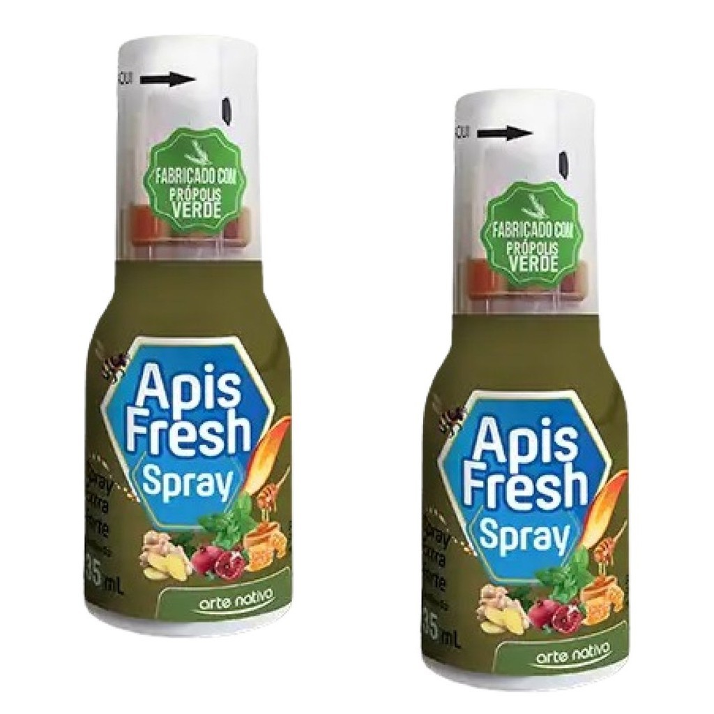Kit 2 Spray Própolis Extra Forte 35ml - Apis Fresh | Shopee Brasil