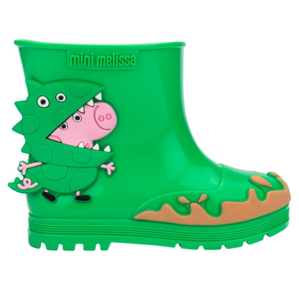 Galocha Infantil Mini Melissa Peppa Pig Welly Verde | Shopee Brasil