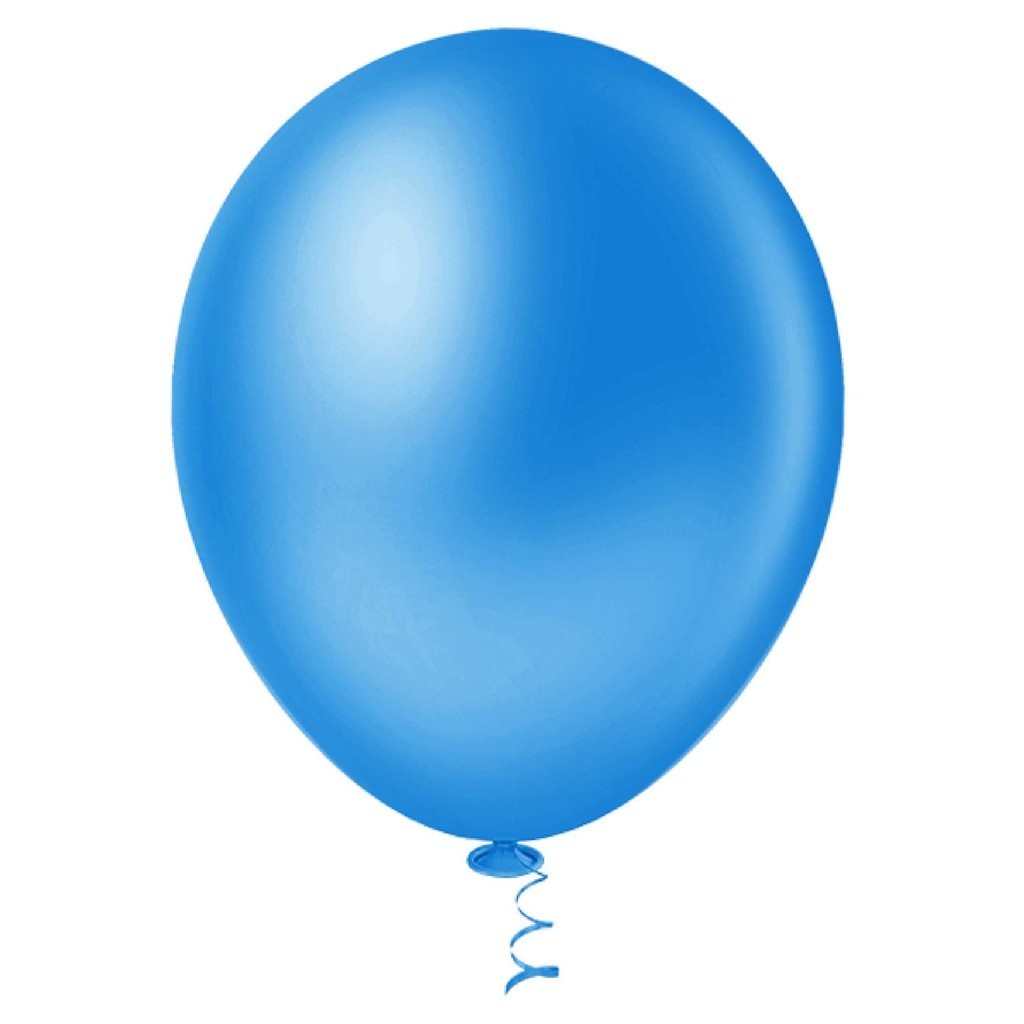 Balão Redondo 8 Pic Pic Azul 50 Unidades | Shopee Brasil