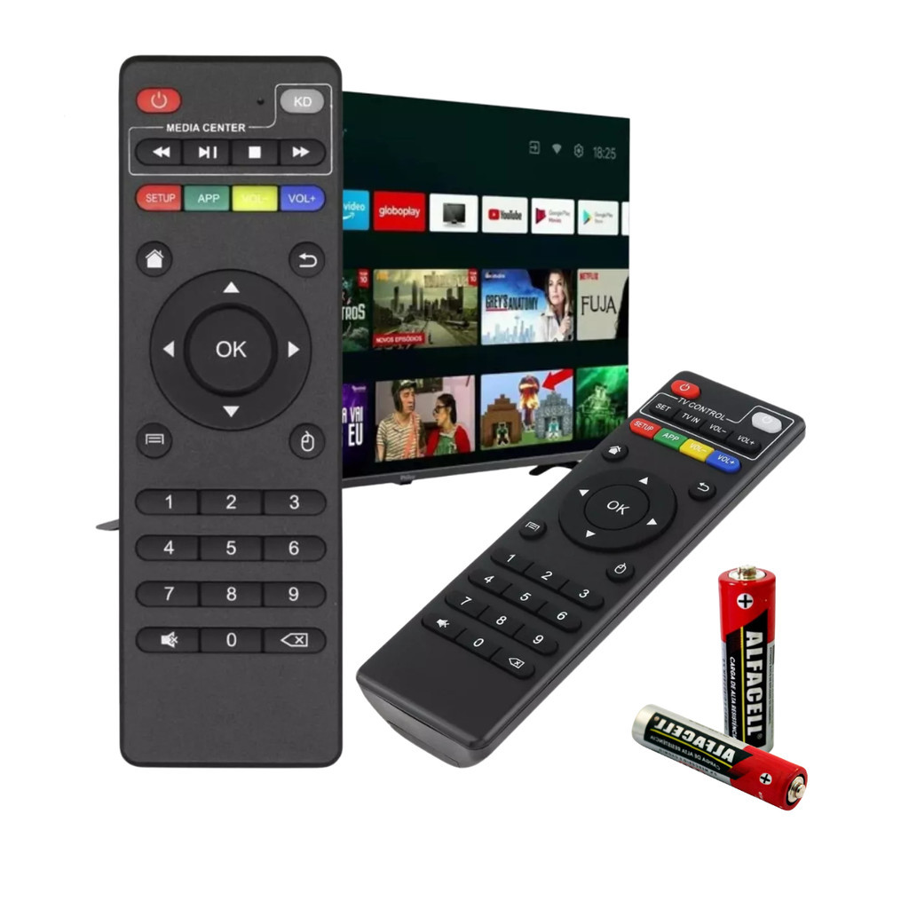 Controle Remoto Compátivel Aparelho TV BOX Universal 4k | Shopee Brasil