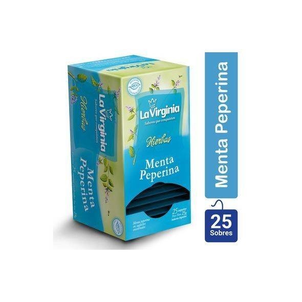 Chá de hortela-pimenta La Virginia (caixa com 25 saquinhos) | Shopee Brasil