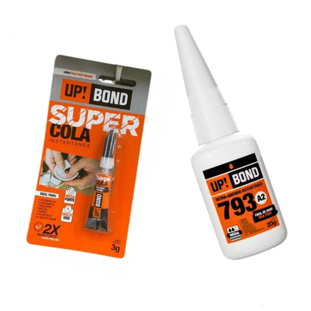 Cola Instantânea Super Cola Up bond Universal Ultra-Adesivo | Shopee Brasil