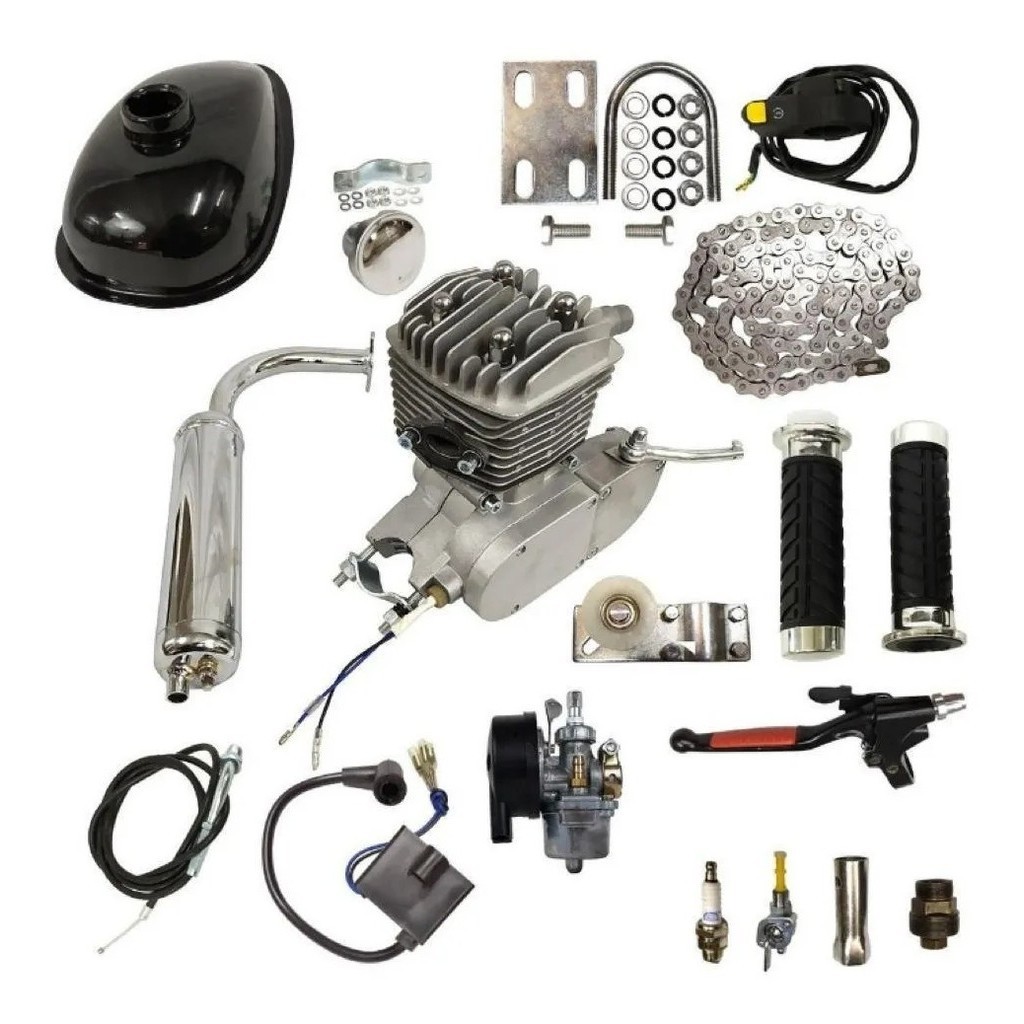 Kit Completo Motor P/ Bicicleta Motorizada 80cc | Shopee Brasil