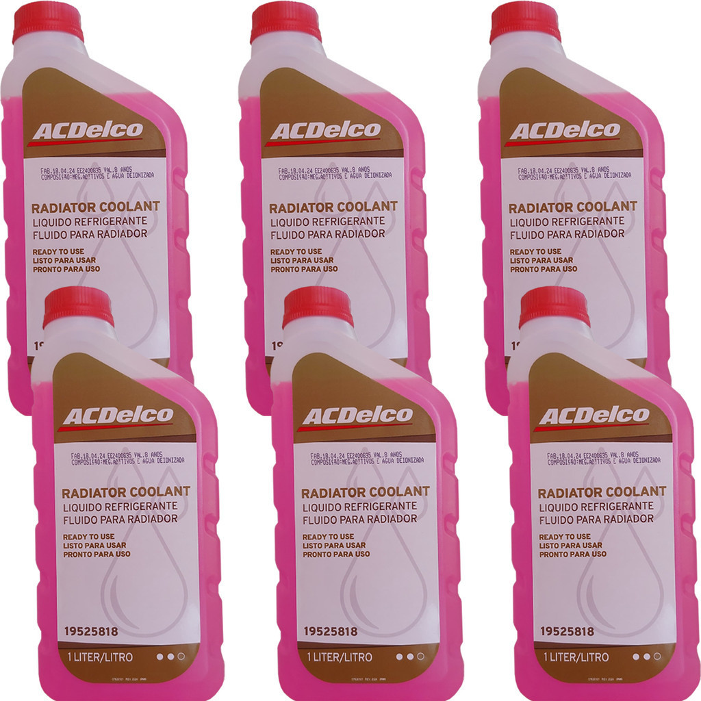 Kit 6 Litros De Aditivo Fluido Radiador Original ACDelco Gm Onix ...