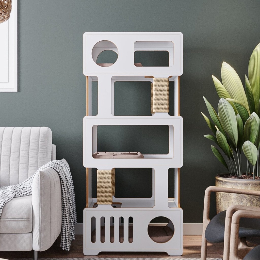 Torre para Gatos Tom Evo - Linha para Gatos de até 10kg A 168cm x C ...