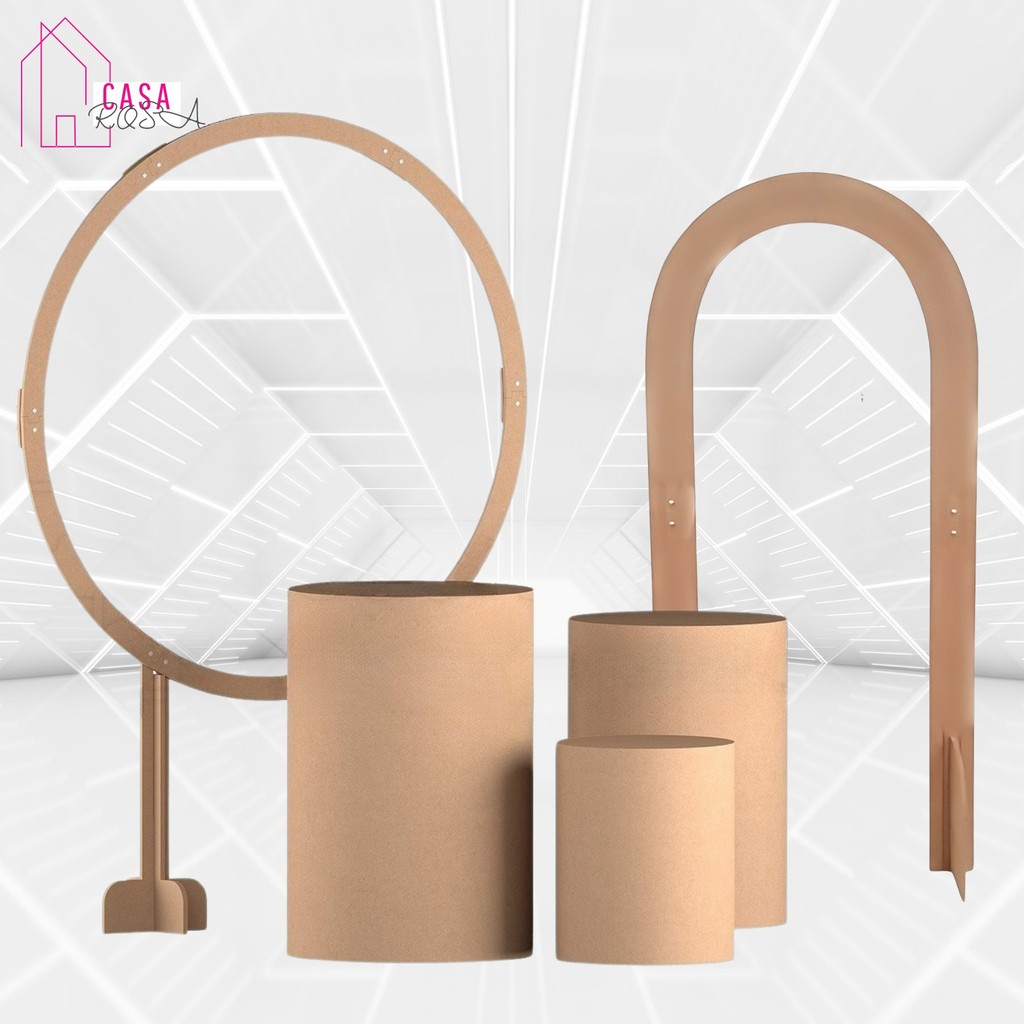 Cilindros e Painel MDF para Decoração – Ideal para Qualquer Tema ...