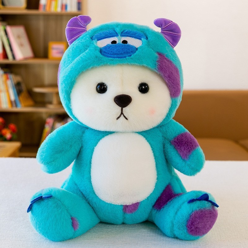 28CM Straw Nana/Lily Plush Toy Lina Doll Cute Bear Plush Toy hat can be ...