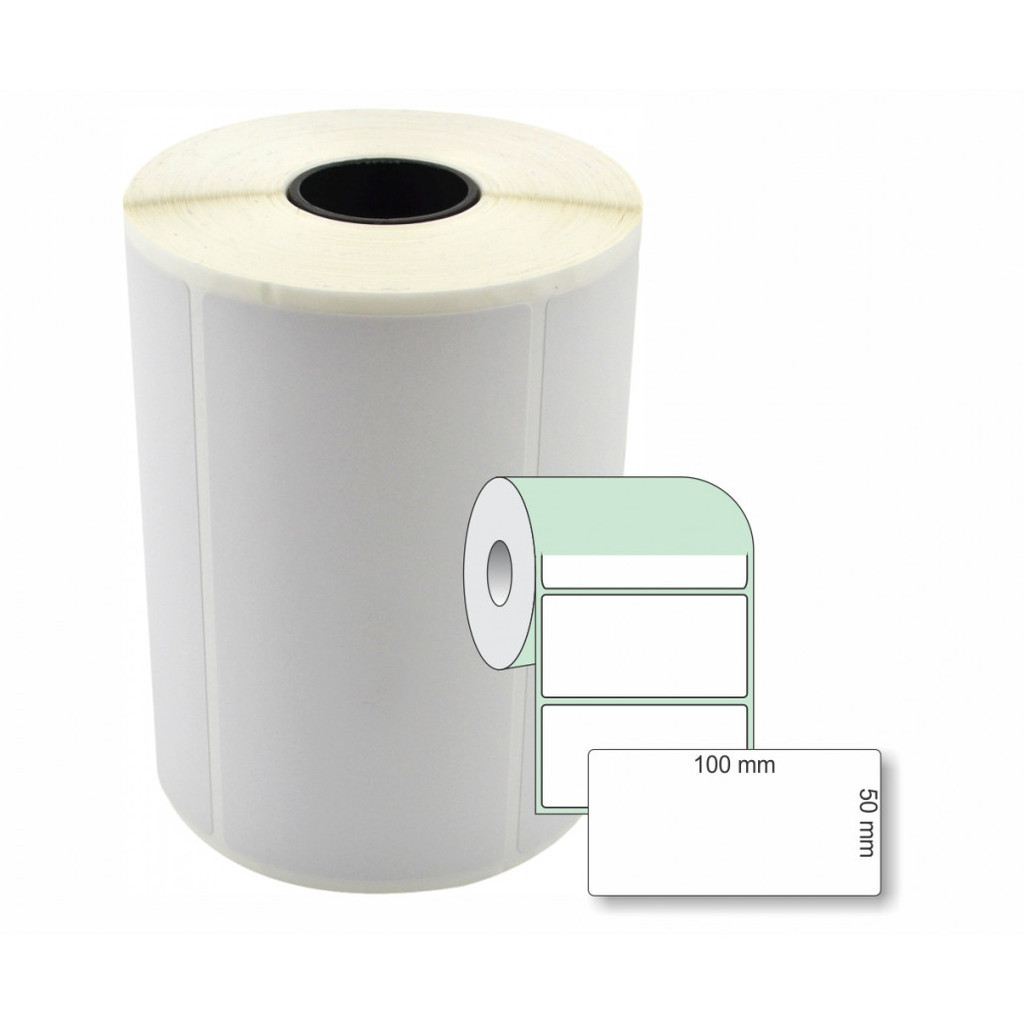 10 Rolos Etiqueta Couché 100x50 (mm) 10x5 Cm - 500 Unid/rolo Argox ...