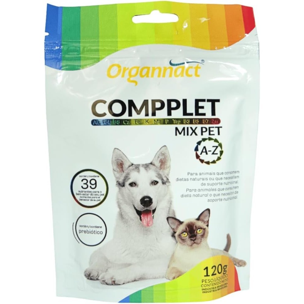 SUPLEMENTO COMPPLET MIX PET A-Z 120G | Shopee Brasil