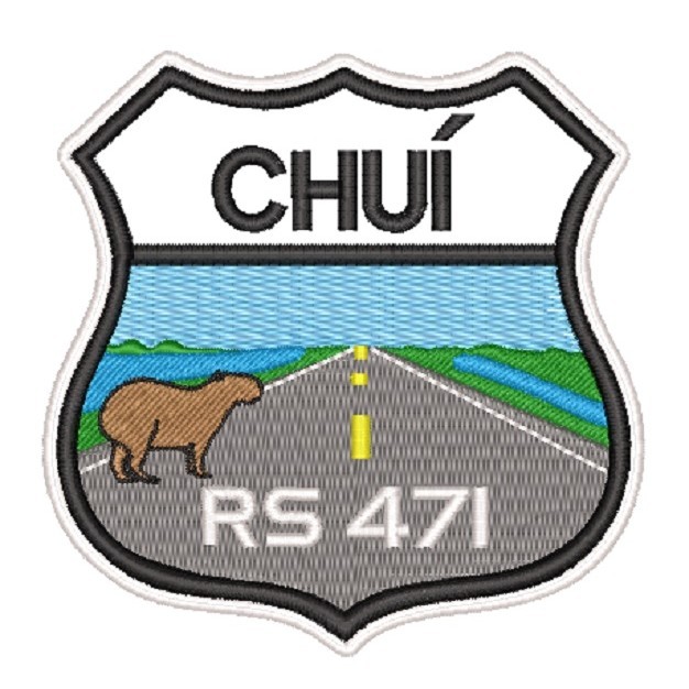 Patch Bordado Estrada Chuí - RS 471 Taim | Shopee Brasil