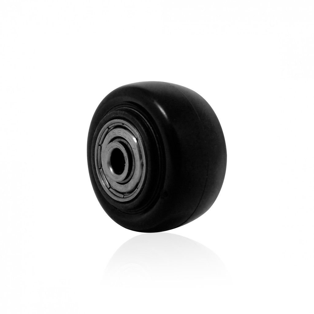 Roda de Pvc Preta 41 Mm X 20 Mm Com 2 Rolamentos | Shopee Brasil