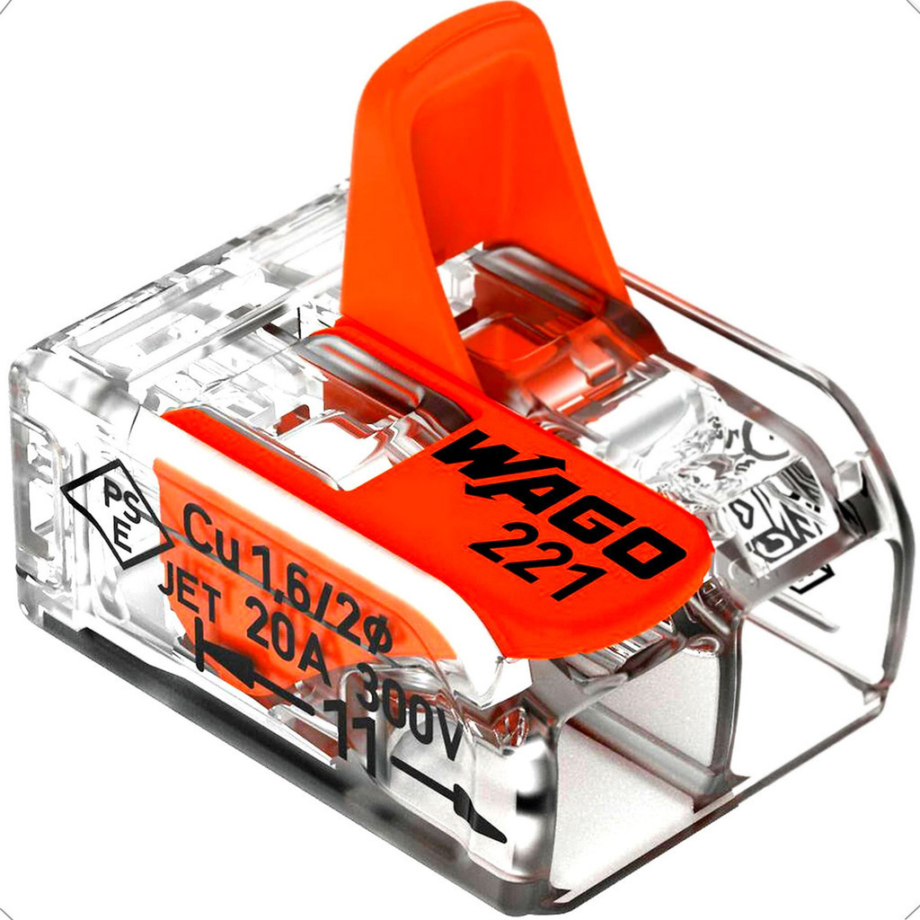 Conector Wago Emenda 2 Entradas Modelo 221-412 100 Peças | Shopee Brasil