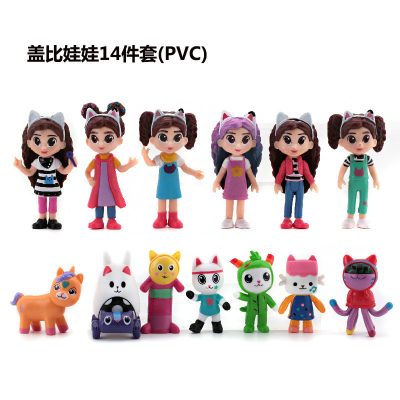 Bonecos Da Turma Gabby's Dollhouse Casa Magia 10 Cm Cartoon Desenhos ...