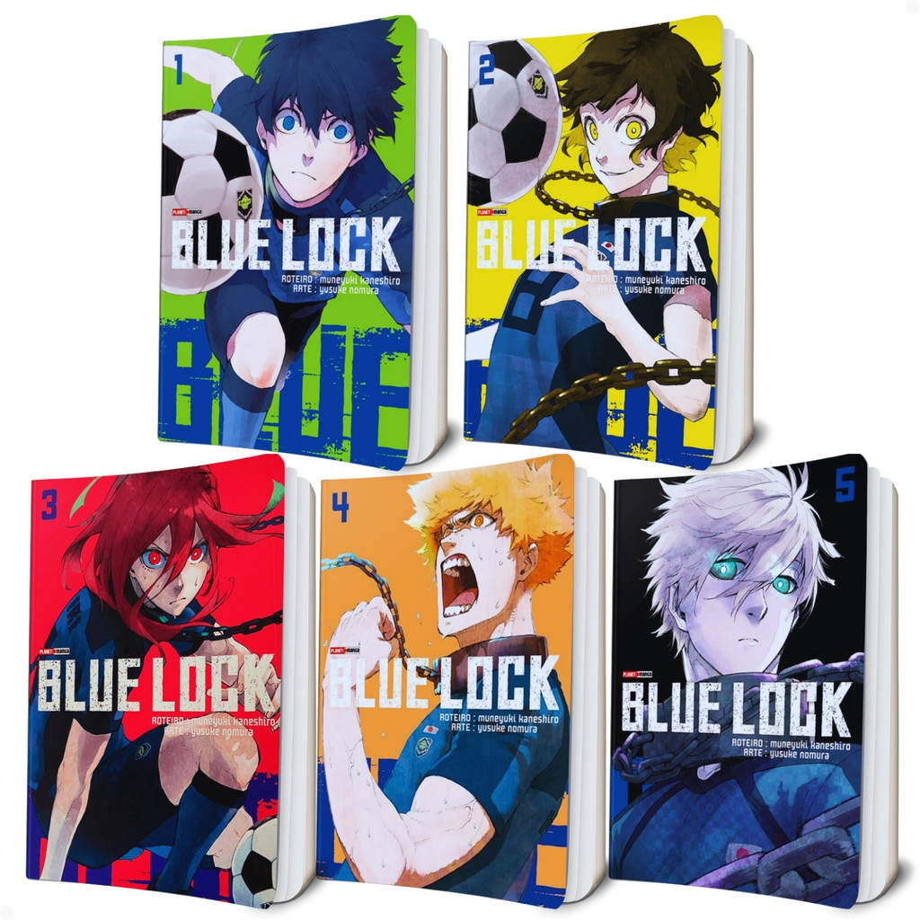 Mangá Blue Lock KIT Vol. 1 ao 5 - Yuusuke Nomura (Português) | Novo e Lacrado | Shopee Brasil