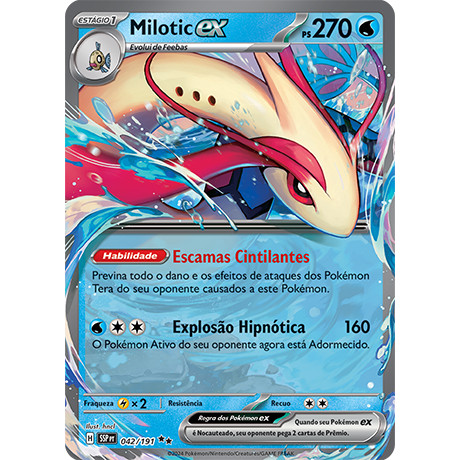 Milotic ex (042/191) - Carta Avulsa Pokemon | Shopee Brasil