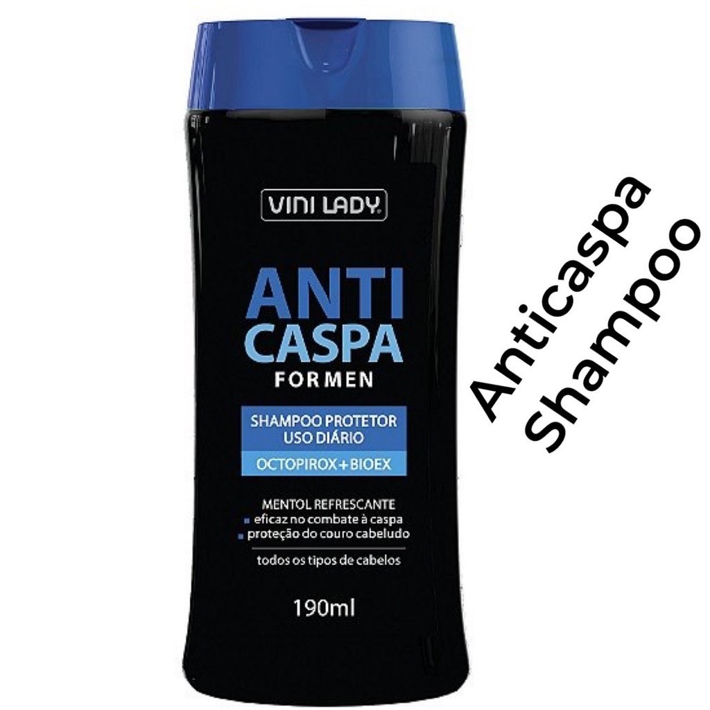 Shampoo Anticaspa Masculino Mentol Refrescante 200ml Eficaz Combate A ...