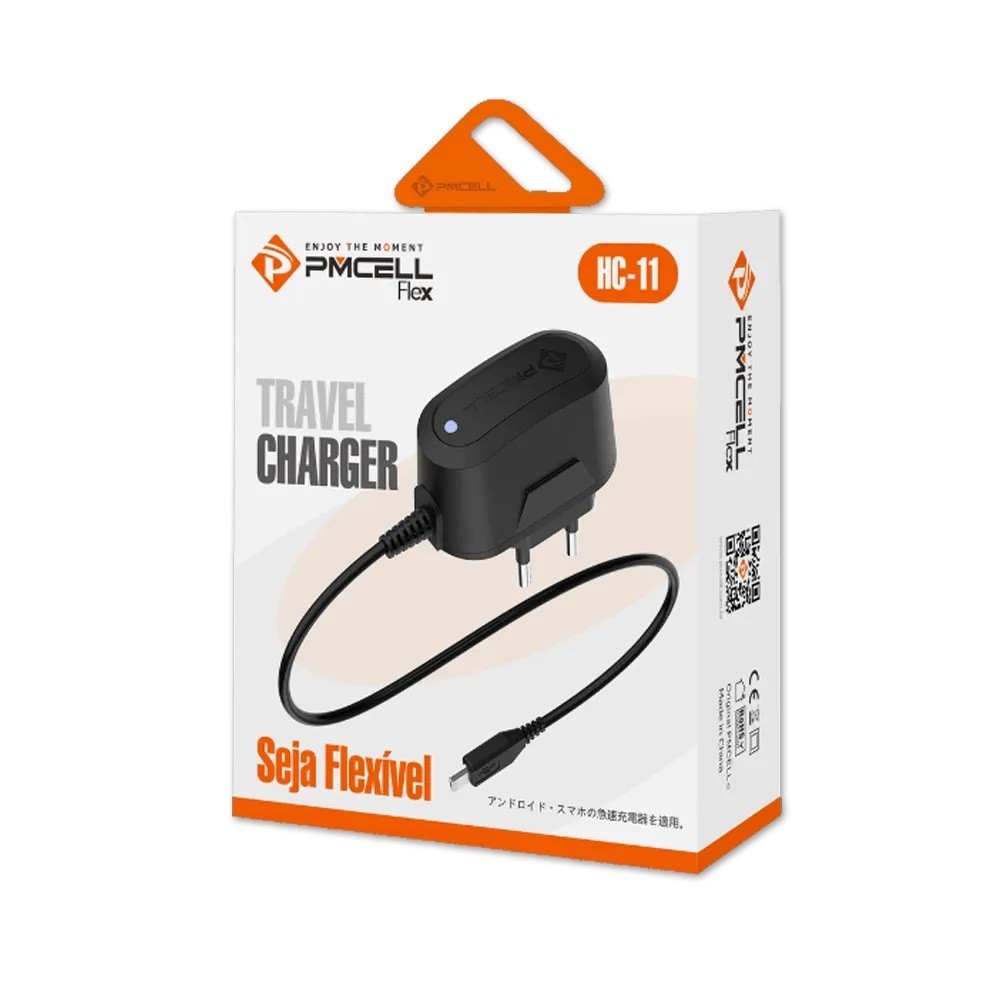 Carregador Micro USB PMCELL - HC11 / HC 11 | Shopee Brasil