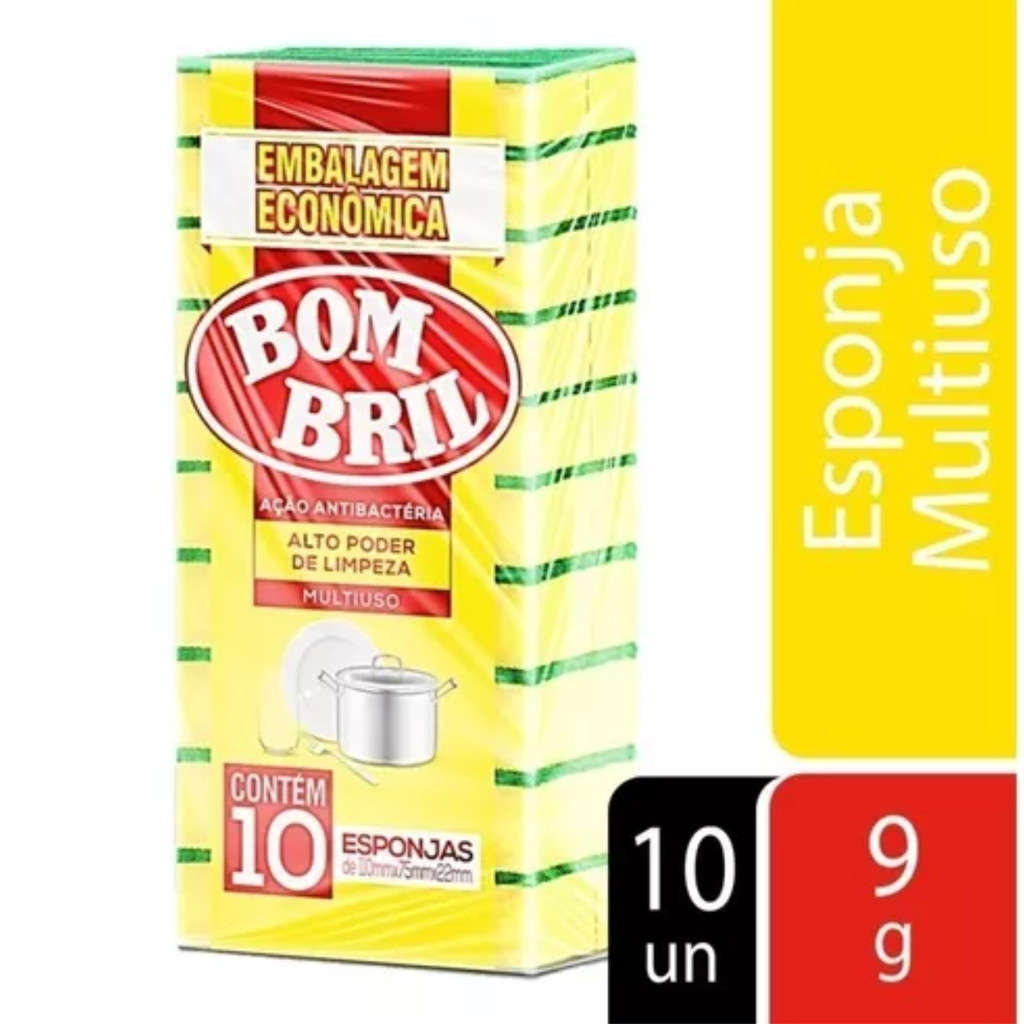 Esponja Multiuso Bombril com 10 Unid | Shopee Brasil