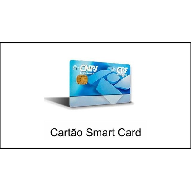 Cartao SMART Card eCPF eCNPJ PARA GRAVAR CERTIFICADO DIGITAL VIRGEM ...