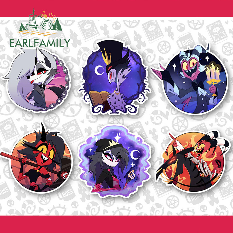 EARLFAMILY 13cm Para O Criativo Helluva Boss Loona Anime Autocolante ...