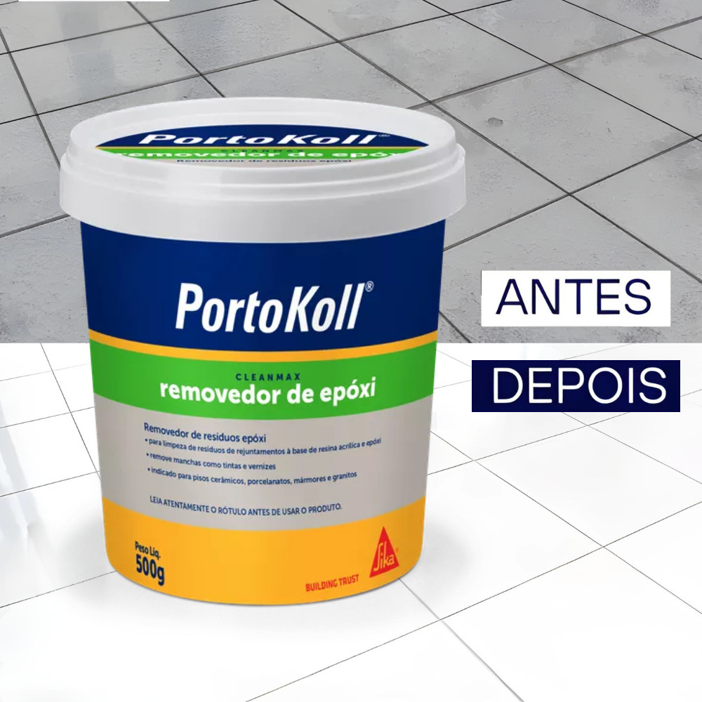 Limpador Removedor De Epóxi Cleanmax Tira Rejunte 500gr Portokoll ...