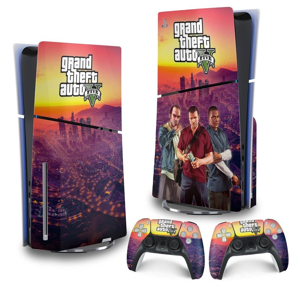 Skin PS5 Slim Adesivo Vertical - GTA V | Shopee Brasil