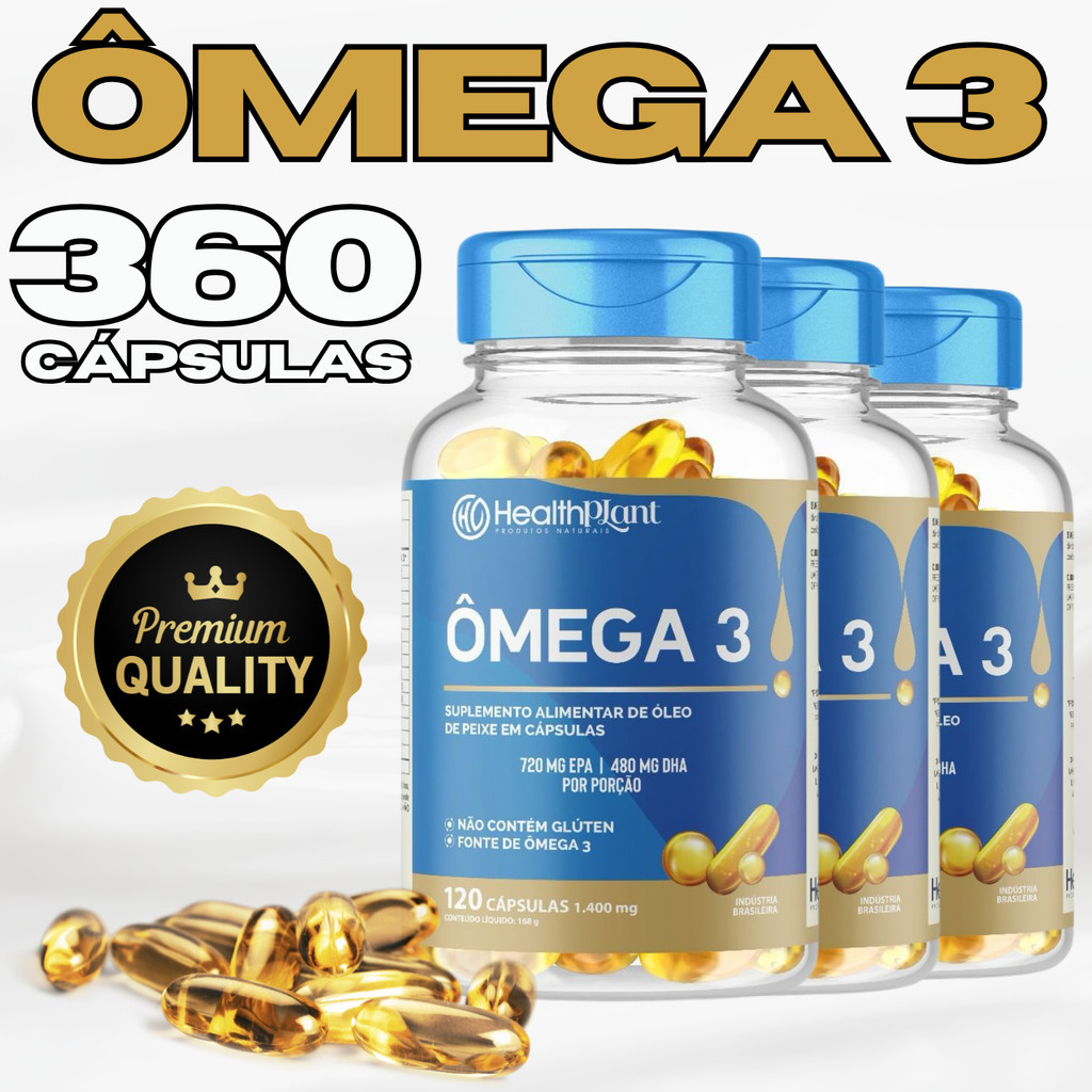 Omega 3 1400mg Super Concentrado 120 Cápsulas | Shopee Brasil