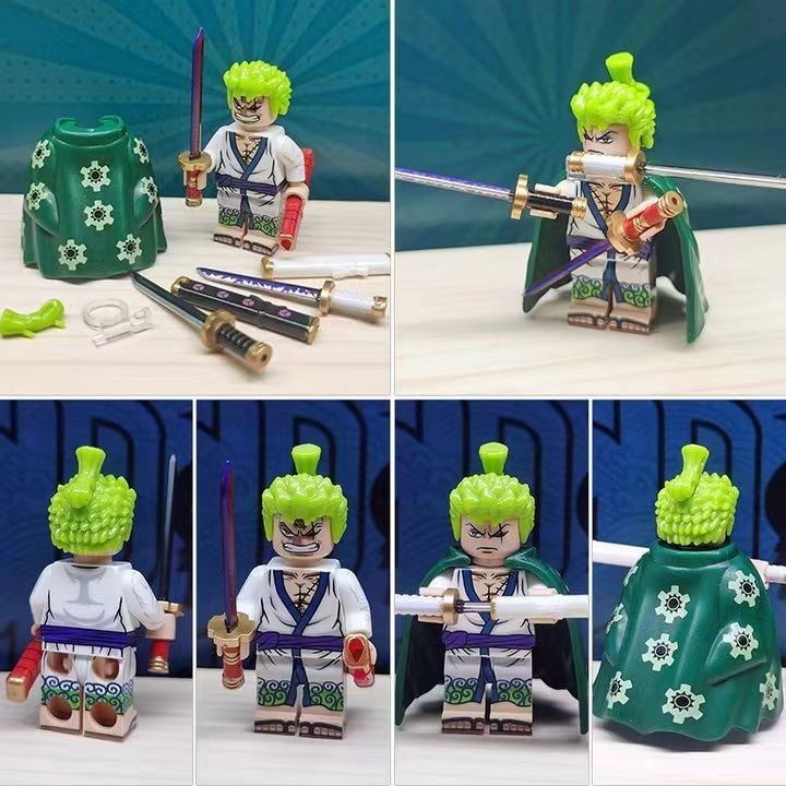 Série One Piece Conjunto completo de Lei Jiu compatível com Legos ...