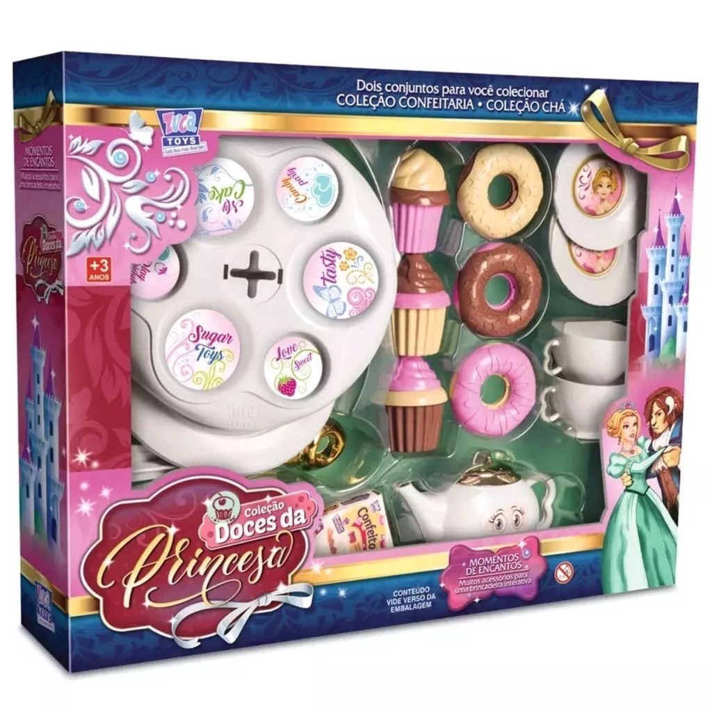 Doces Da Princesa Coleção Chá Suporte Cupcake Donuts | Shopee Brasil