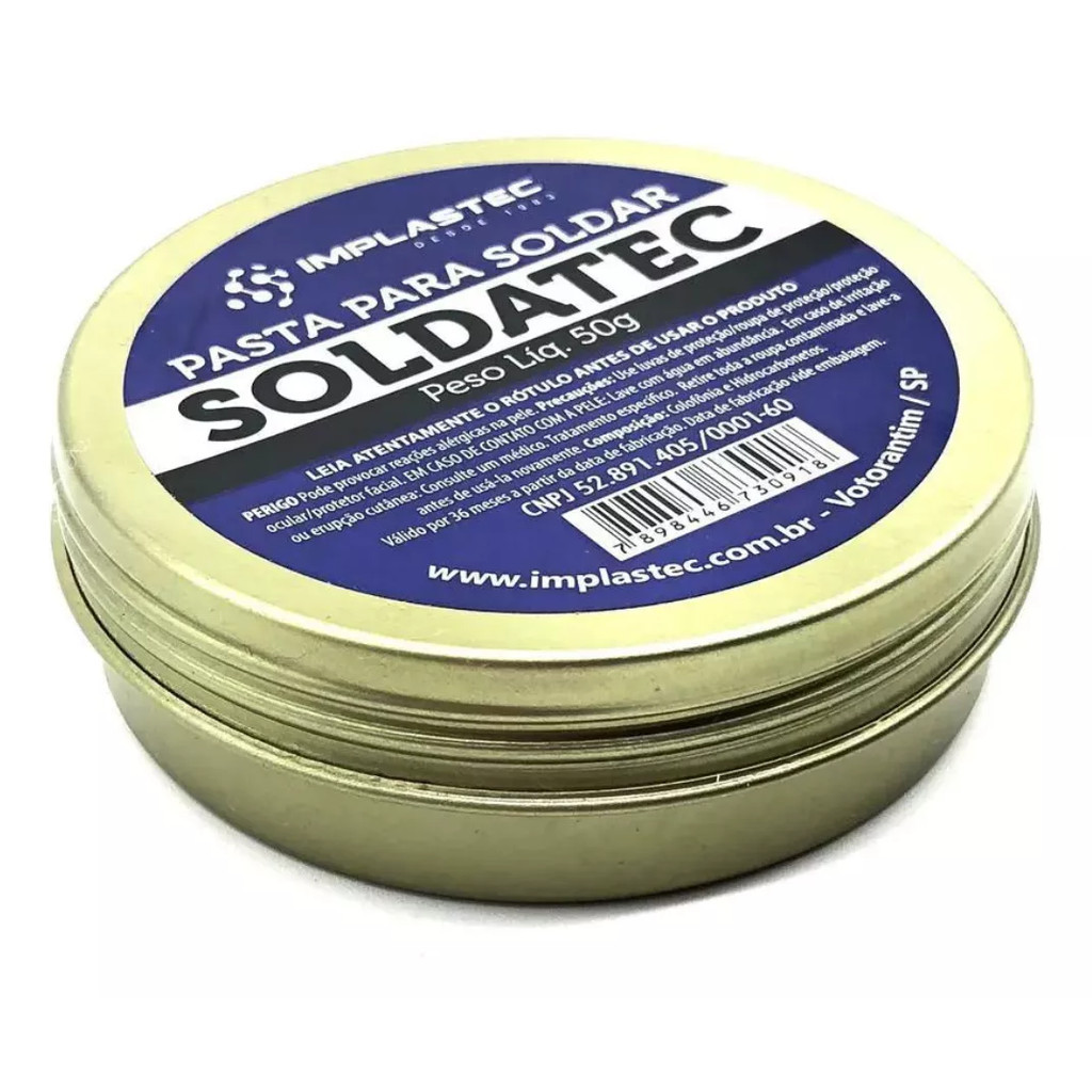 Fluxo De Solda Em Pasta Soldatec Bga Implastec 50g | Shopee Brasil