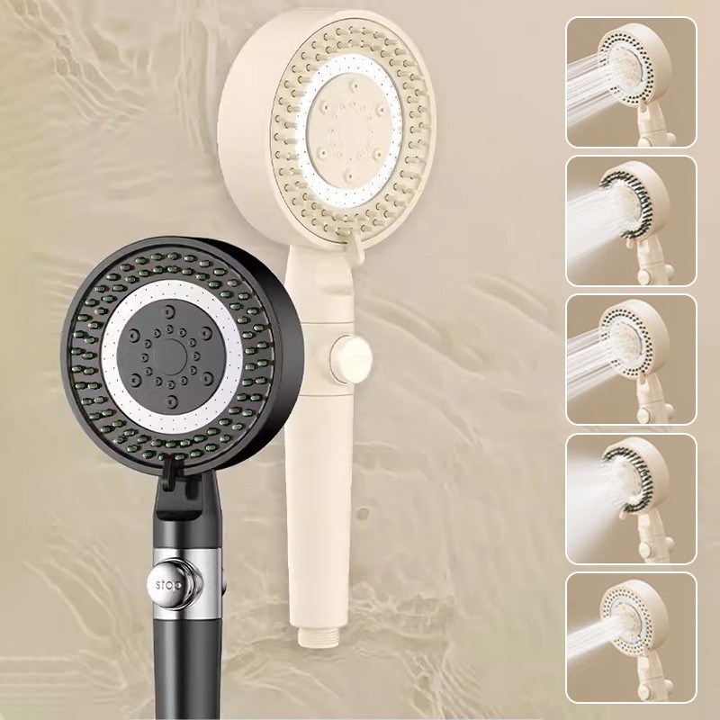 Chuveiro Simples De Banheiro Cinco Velocidades Forte Impulsiona Uma ...