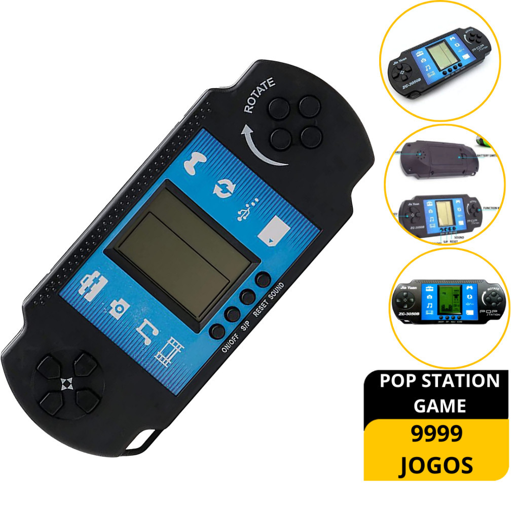 Mini Game Pop Station Retrô com 9999 Jogos Premium | Shopee Brasil