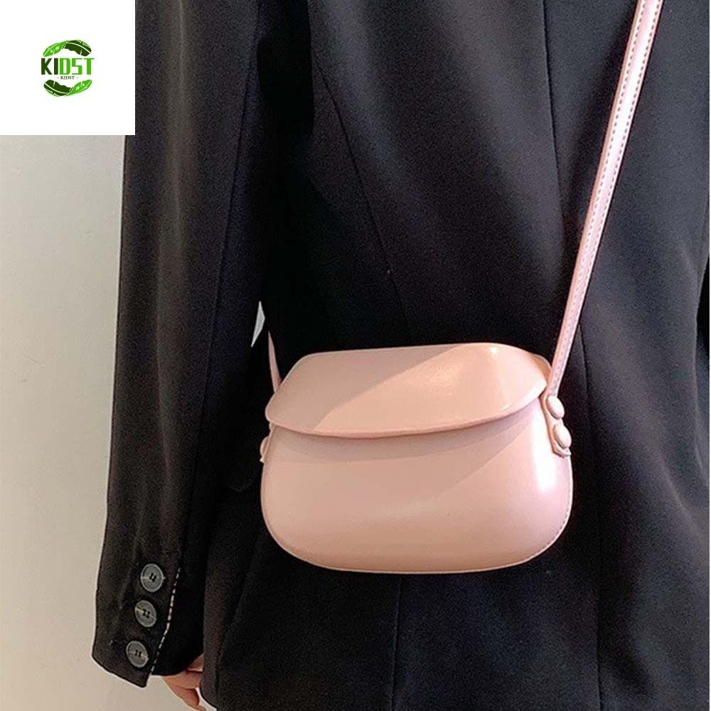 KIDST Candy Saco Shell Color , Sólido Cor PU Aba De Couro Sacos ...