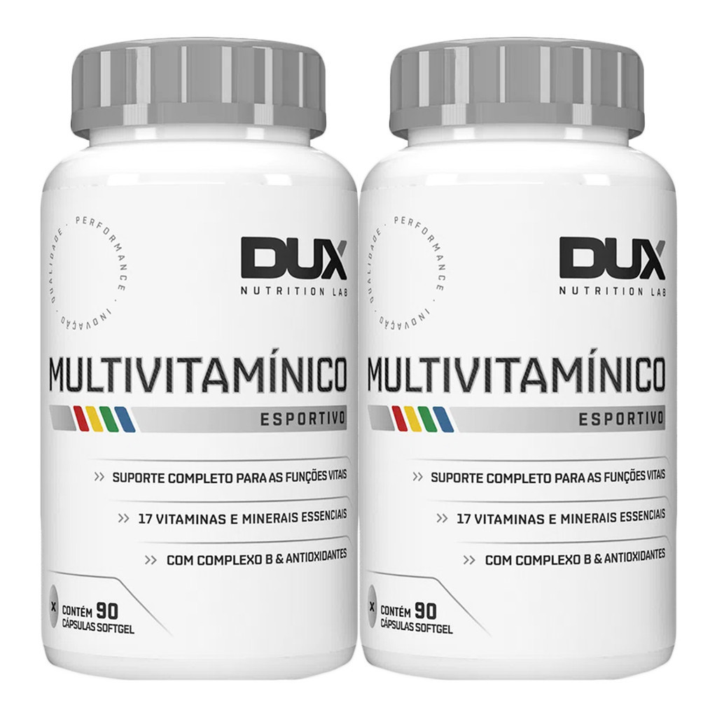 Kit 2x Multivitaminico Dux 90 Cápsulas Dux Nutrition | Shopee Brasil